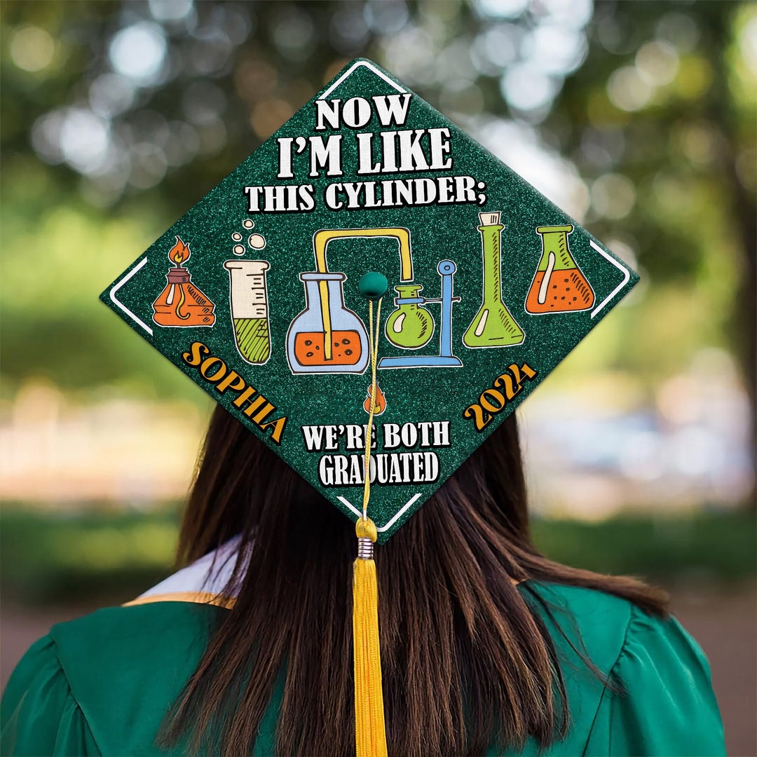 Personalized Biology Science Graduation Cap Topper, Class of 2025 ...