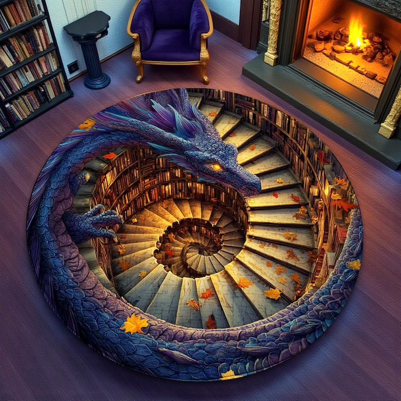 Tufted Book Rug - Etsy