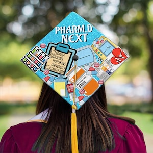 Personalized Pharmacy Tech Graduation Cap Topper, Pharm.d Next Cap ...