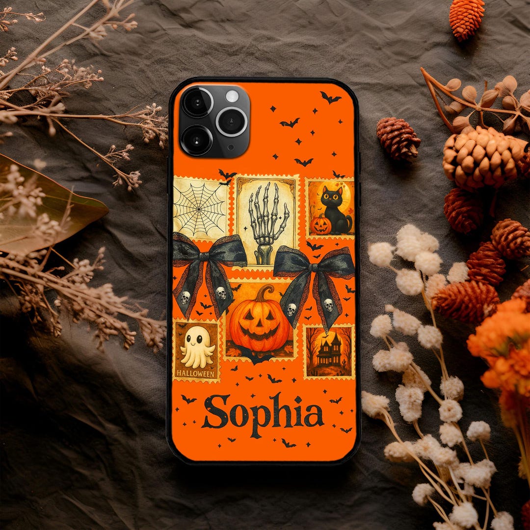 Personalized Spooky Season Phone Case, Halloween Ghost Phone Case ...