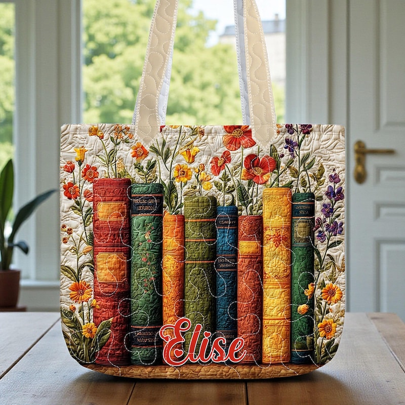 Quilted Book Theme Bags - Etsy