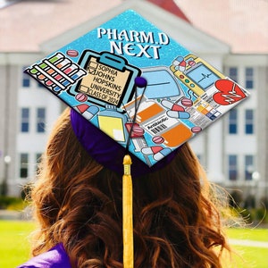 Personalized Pharmacy Tech Graduation Cap Topper, Pharm.d Next Cap ...