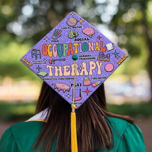 Personalized Occupational Therapy Cap Topper, Therapy Student Cap ...