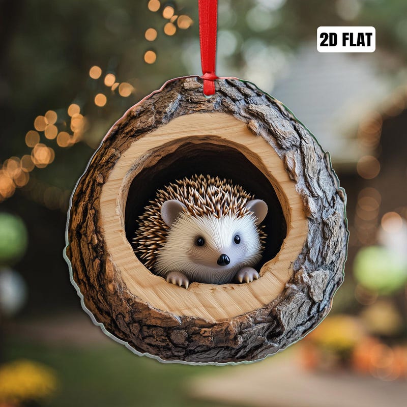 Hedgehog Ornament - Etsy