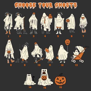 Personalized Halloween Door Corner Metal Sign, Halloween Ghost Family ...