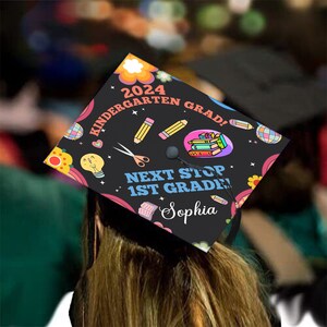 Personalized Kindergarten Graduation Cap Topper, Kindergarten Grad Next ...