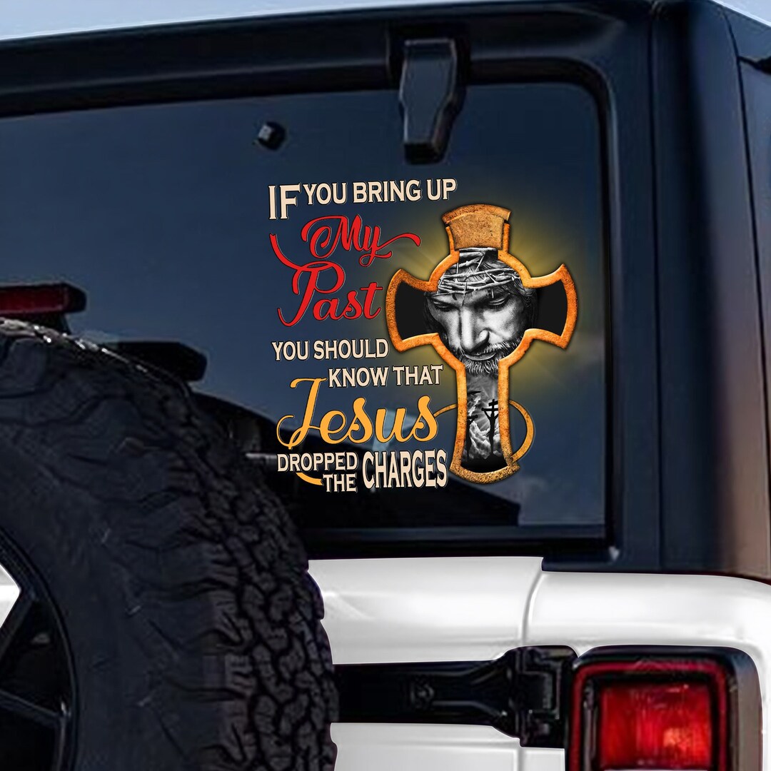 Jesus Car Decal Window Vinyl Sticker, Religious Decal Sticker ...