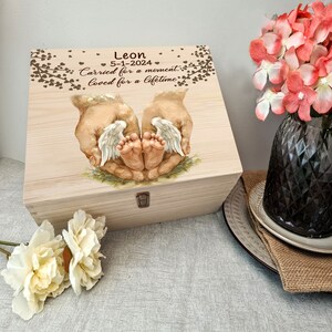 Personalized Baby Memorial Keepsake Box, Infant Loss Memorial, Baby ...