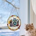 Faux Stained Glass Camera Suncatcher, Camera Stained Glass Ornament ...