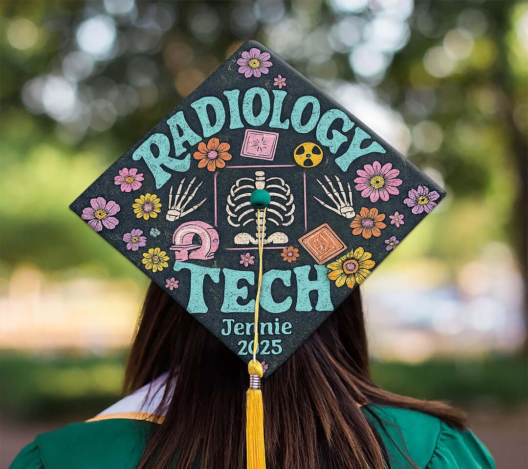 Personalized Radiology Graduation Cap Topper, Custom Radiology Grad Cap ...