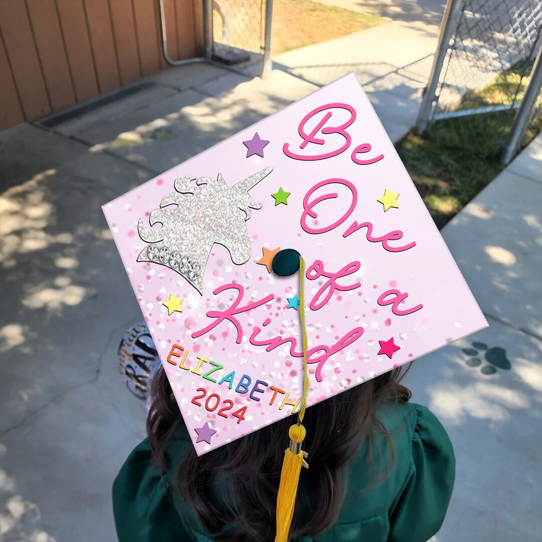 Personalized Be One of A Kind Unicorn Graduation Cap Topper, Class of ...