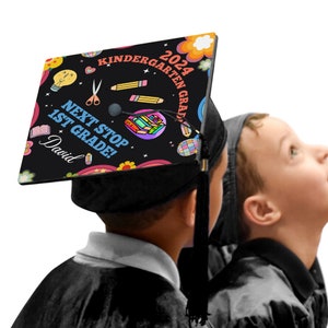 Personalized Kindergarten Graduation Cap Topper, Kindergarten Grad Next ...