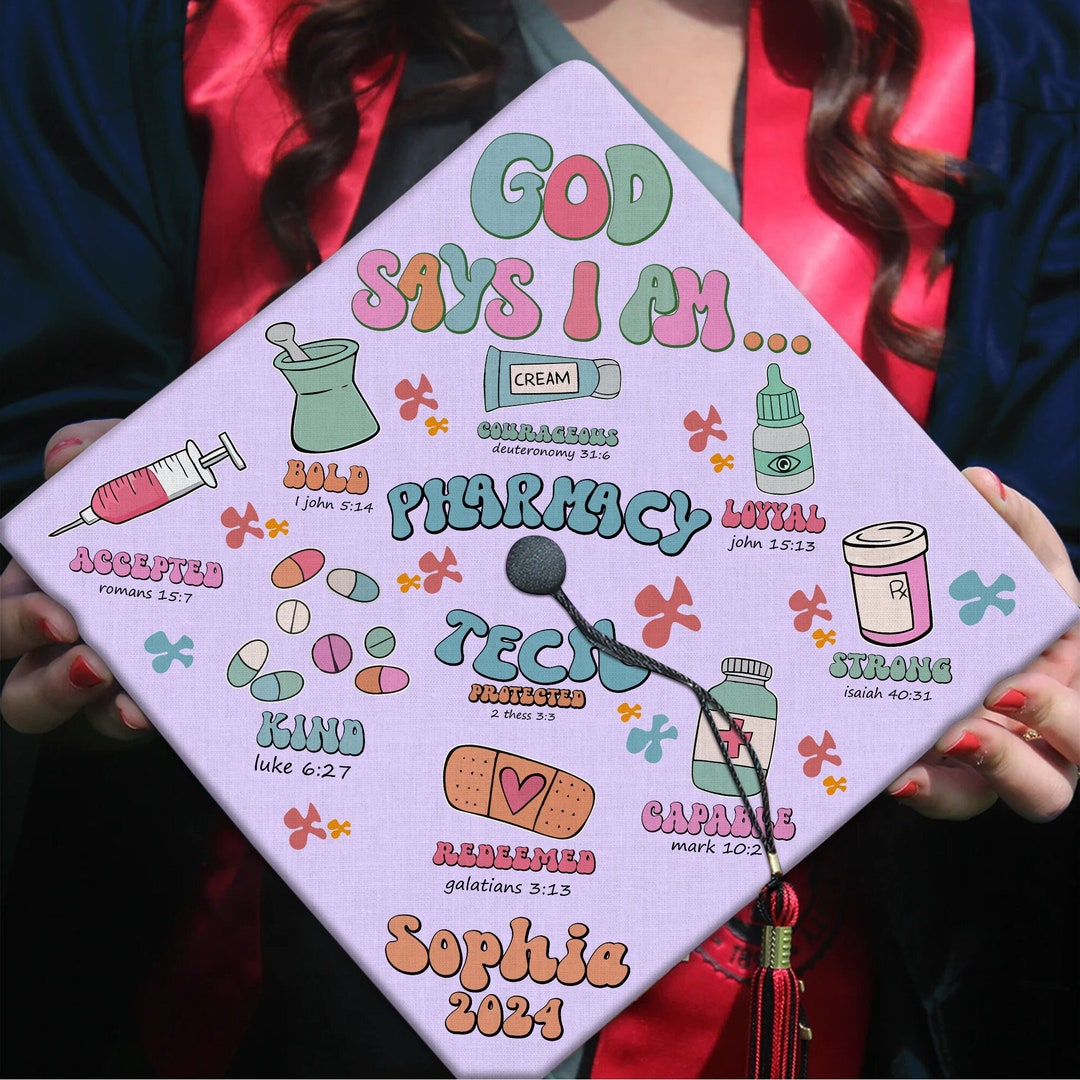 Personalized Pharmacy Tech Graduation Cap Topper, Pharm.d Next Cap ...