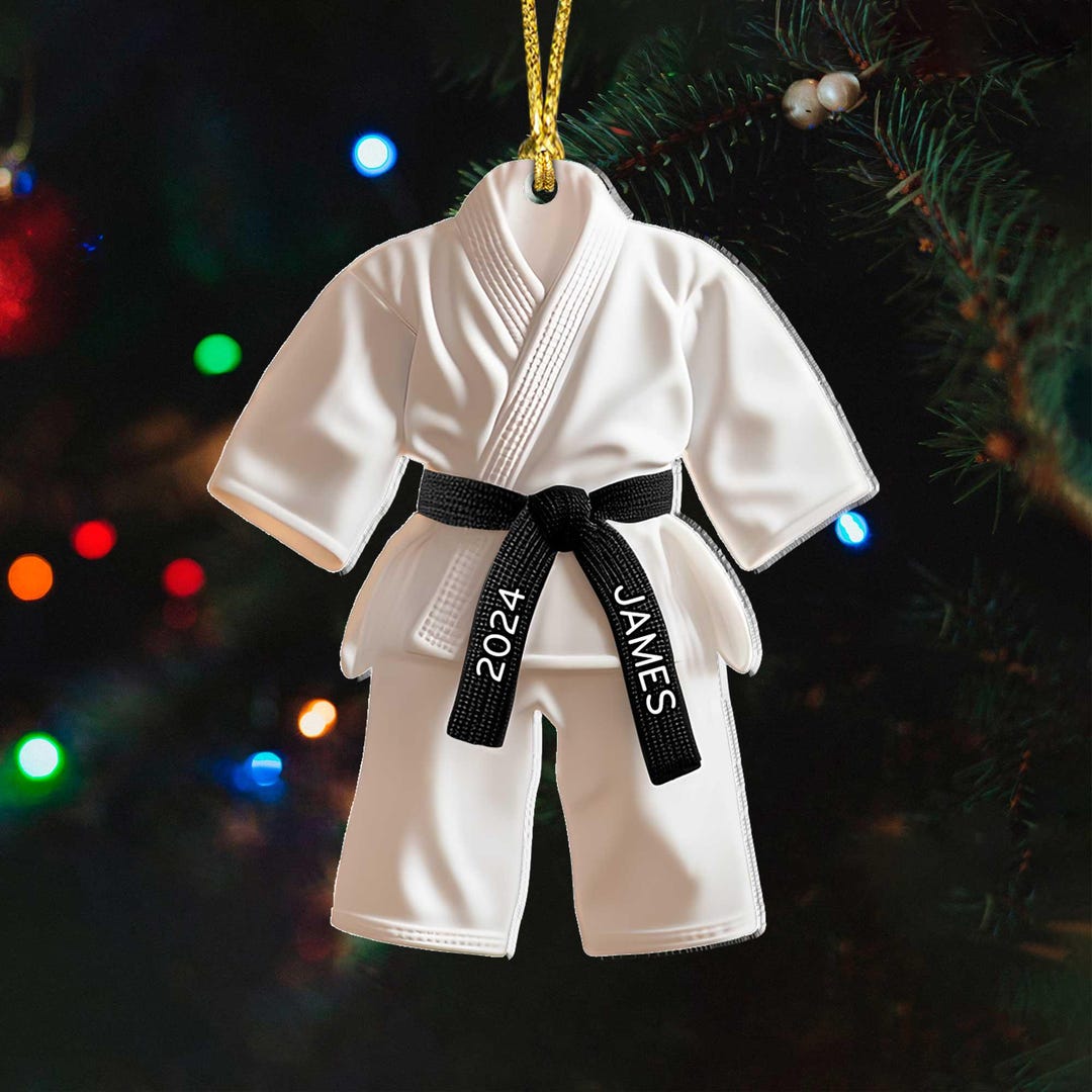 Personalized Karate 2D Flat Acrylic Ornament, Karate Ornament, Gift for ...