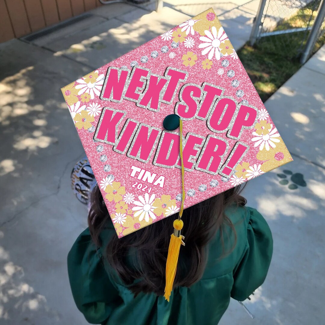Personalized Kid Graduation Cap Topper, Next Top Kinder Cap Topper ...