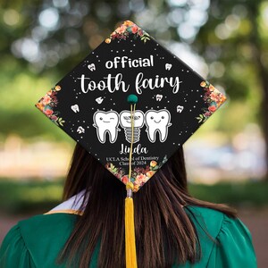 Personalized Dental Hygienist Graduation Cap, Dentist Grad Cap, Custom ...