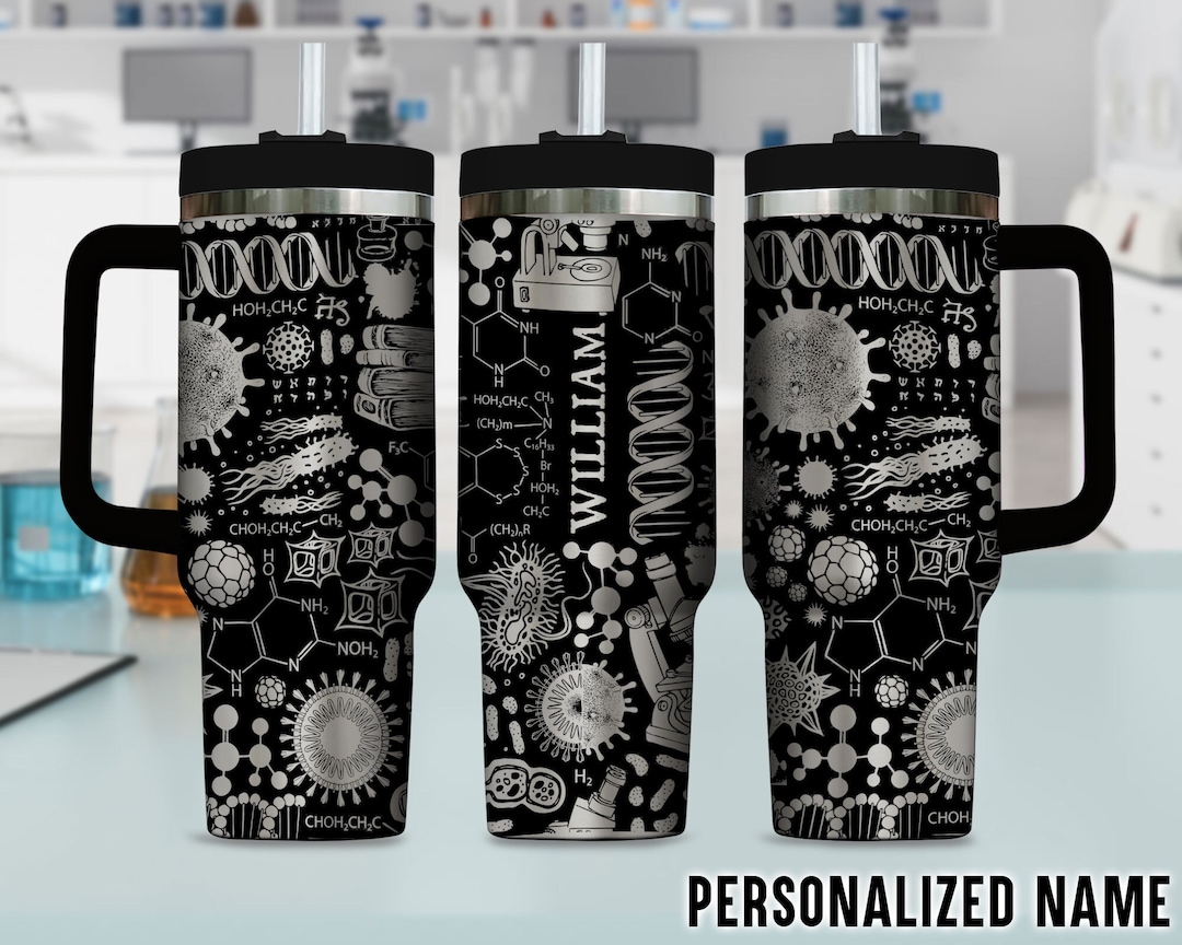Personalized Genetics & DNA 40oz Tumbler, Chemistry Tumbler, Medical ...