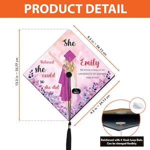 Personalized Business Graduation Cap, Custom Grad Cap Topper for ...