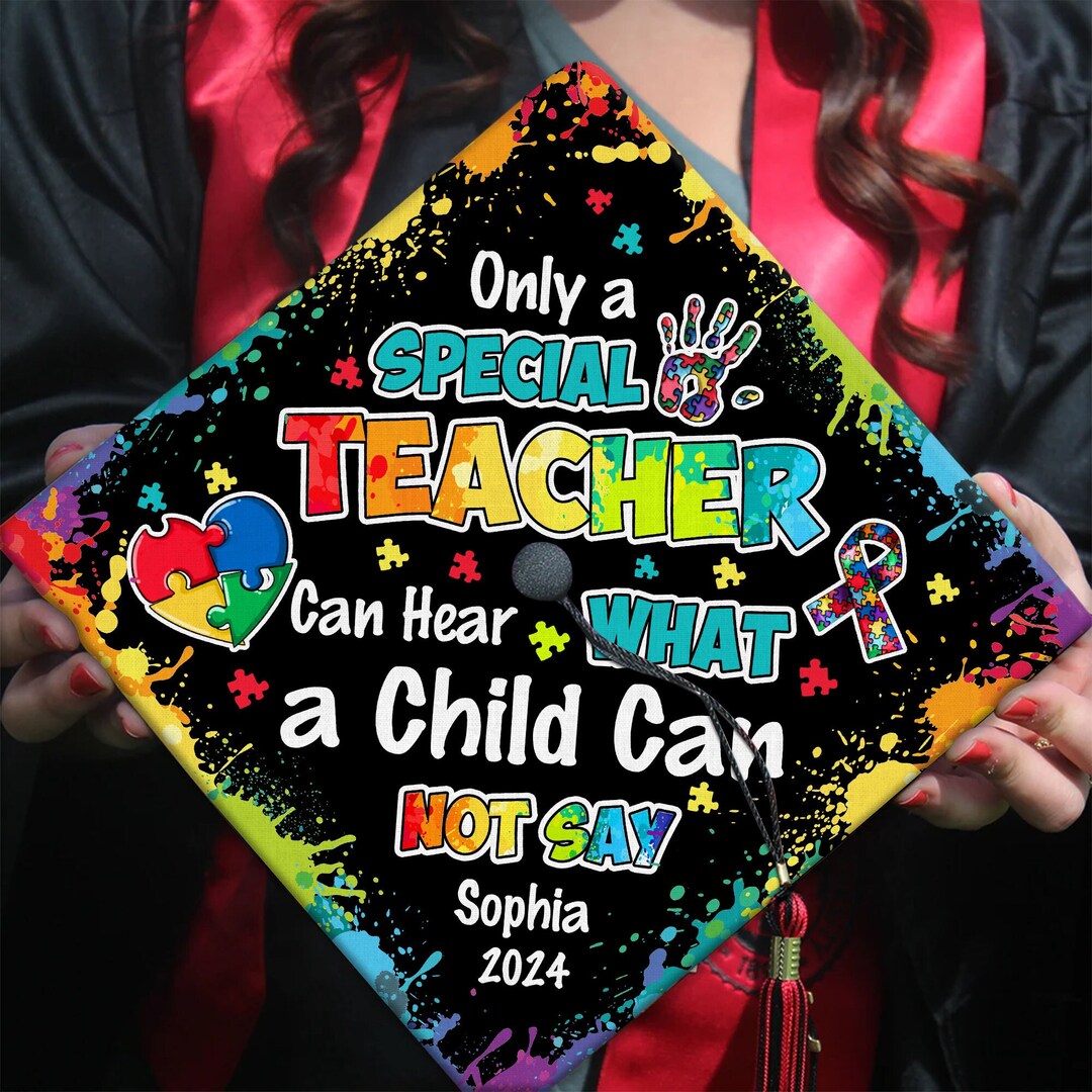 Personalized Teacher Graduation Cap Topper, Only A Special Teacher Can ...