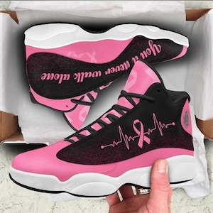 Breast Cancer Awareness Shoes, You'll Never Walk Alone, Pink Ribbon ...