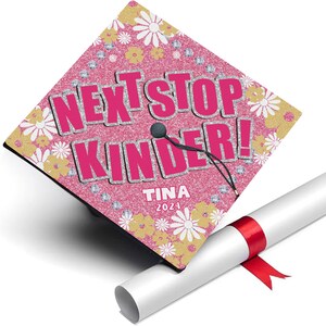 Personalized Kid Graduation Cap Topper, Next Top Kinder Cap Topper ...