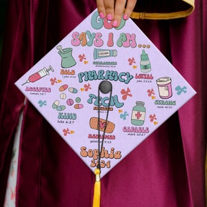 Personalized Pharmacy Tech Graduation Cap Topper, Pharm.d Next Cap ...