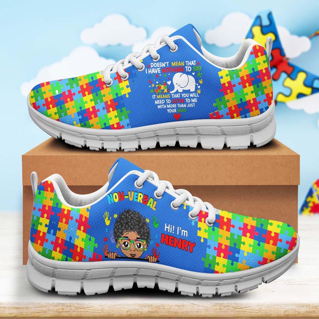 Personalized Autism Shoes for Kids, Sneaker for Autistic Boys, Autistic ...