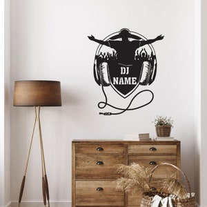 Custom DJ Metal Wall Art With LED Light, DJ Player Metal Sign, Gifts ...