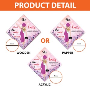 Personalized Muslim Graduation Cap Topper, Muslim Graduation Gift ...