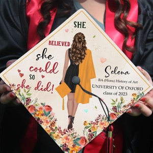 Personalized Black Queen Grad Cap Topper, Graduation Cap Topper, Class ...