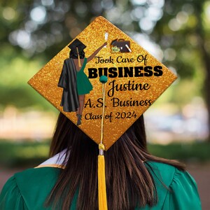 Personalized Business Graduation Cap, Custom Grad Cap Topper for ...