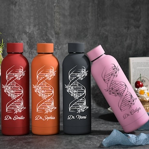 Personalized Name DNA 17 Oz Water Bottle, Chemical Engineer Gifts ...