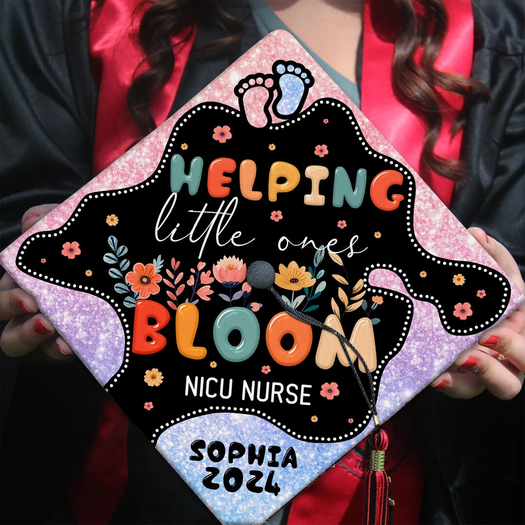 Personalized Nicu Nurse Grad Cap Topper, Class of 2024, in My Nicu Era ...