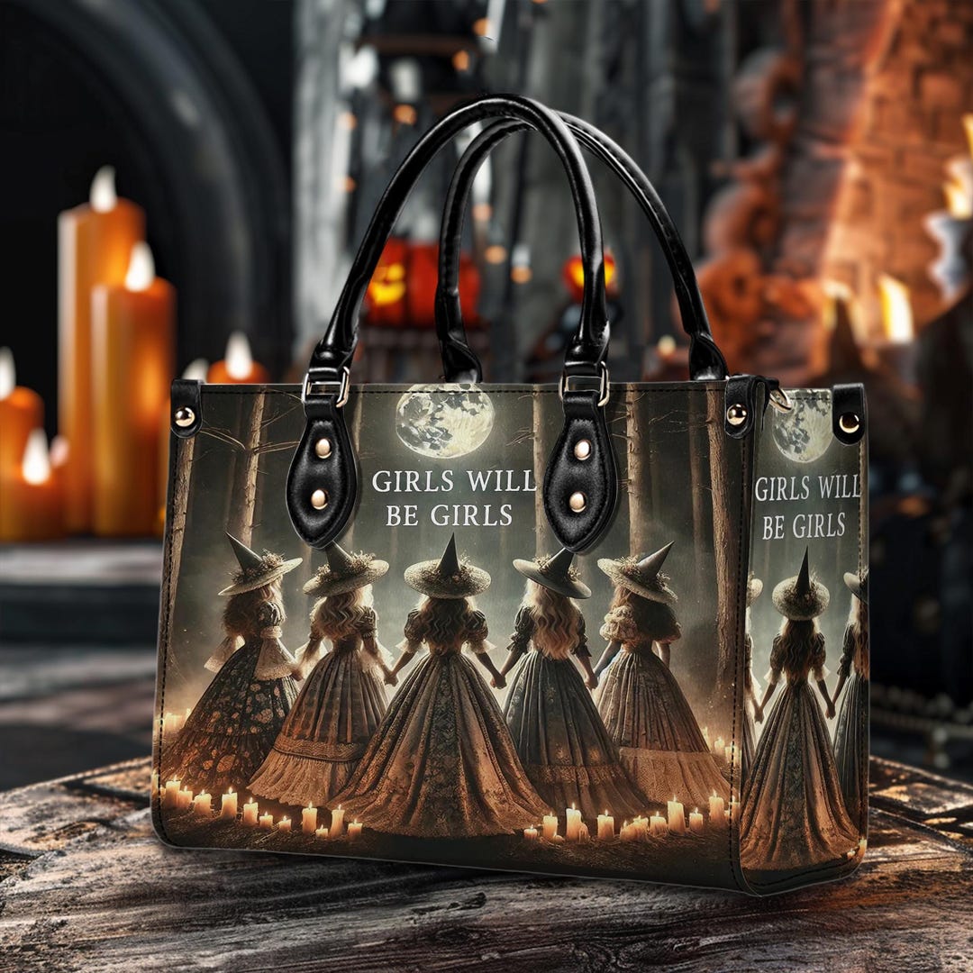 Personalized Girls Will Be Girls Witch Handbag With Handle, Spooky ...