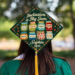 Personalized Teacher Graduation Cap Topper, Inclusion is My Jam ...