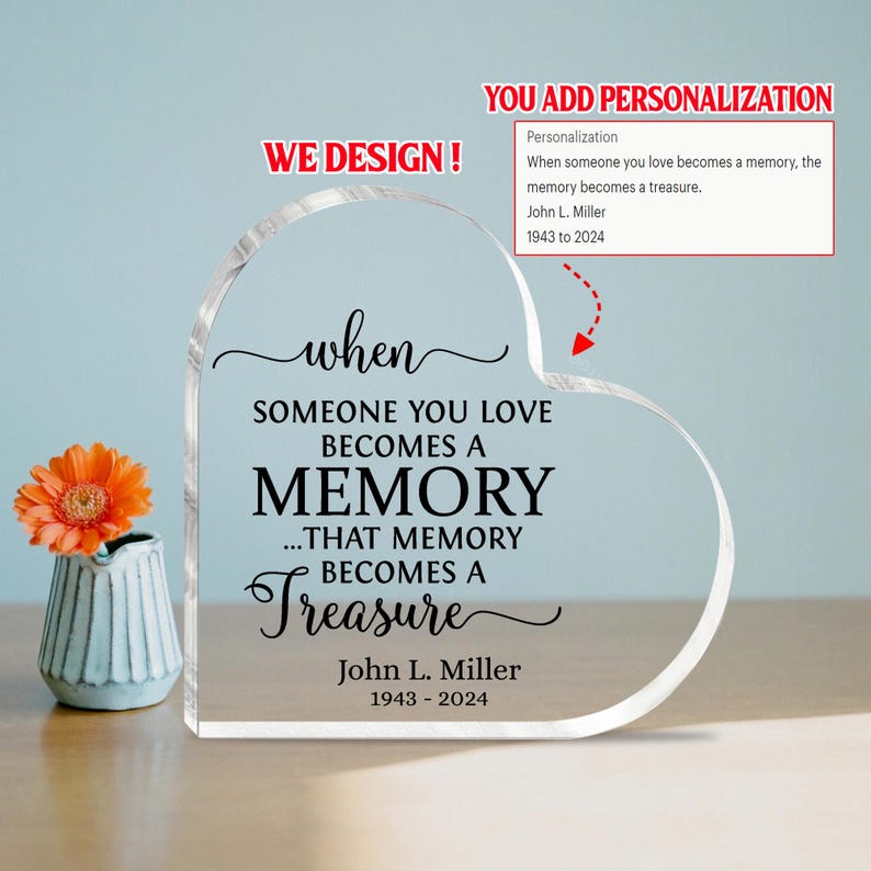 Custom Heart Shape Acrylic Sign, Customized Heart Shape Acrylic Stand ...