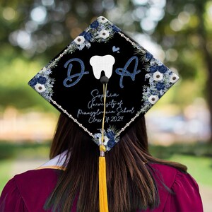 Personalized Dental Assistant Graduation Cap Topper, Grad Cap Topper ...