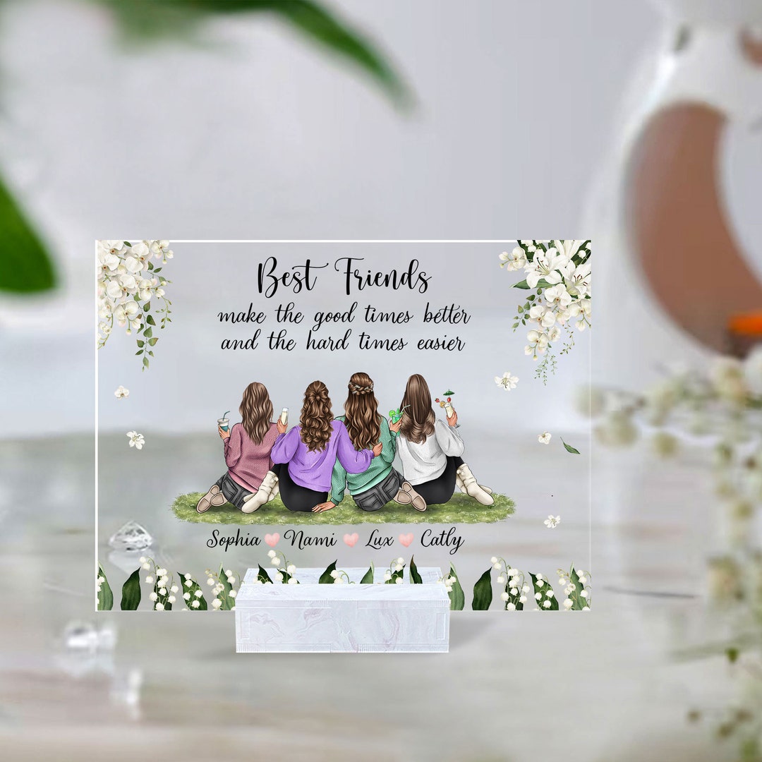 Personalized Best Friends Acrylic Rectangle Plaque Custom - Etsy