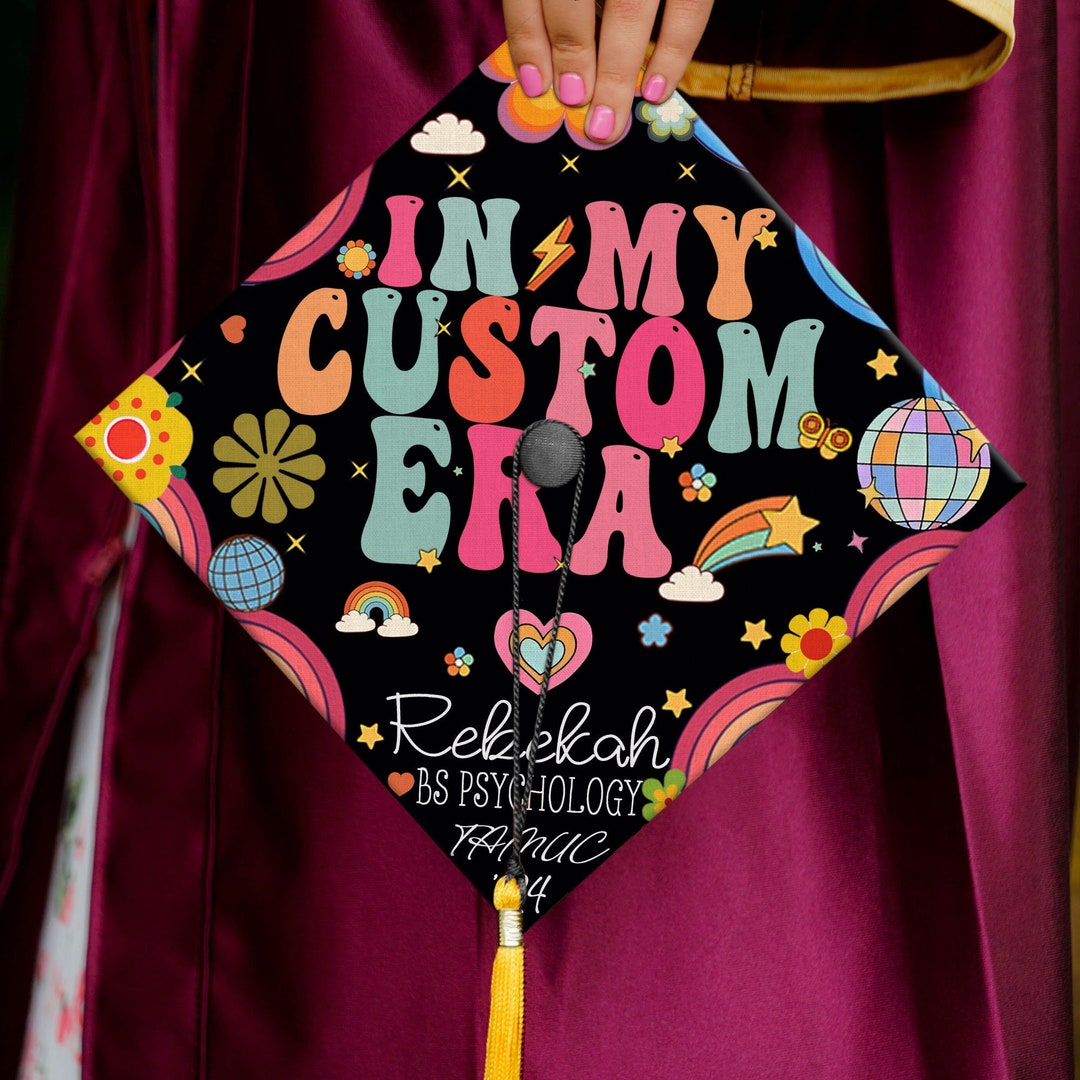 Personalized in My Custom Era Graduation Cap Topper, Custom in My Era ...