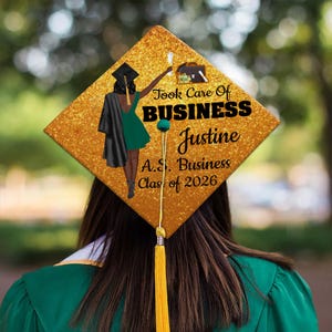 Personalized Business Graduation Cap, Custom Grad Cap Topper for ...