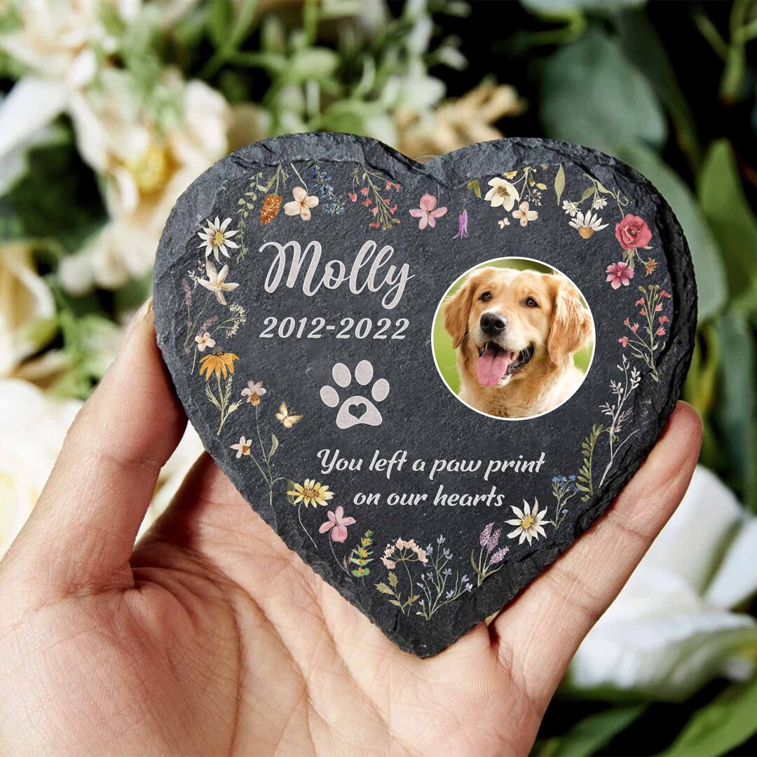 Personalized Pet Memorial Stone, Pet Memorial Gift, Dog Memorial, Cat ...