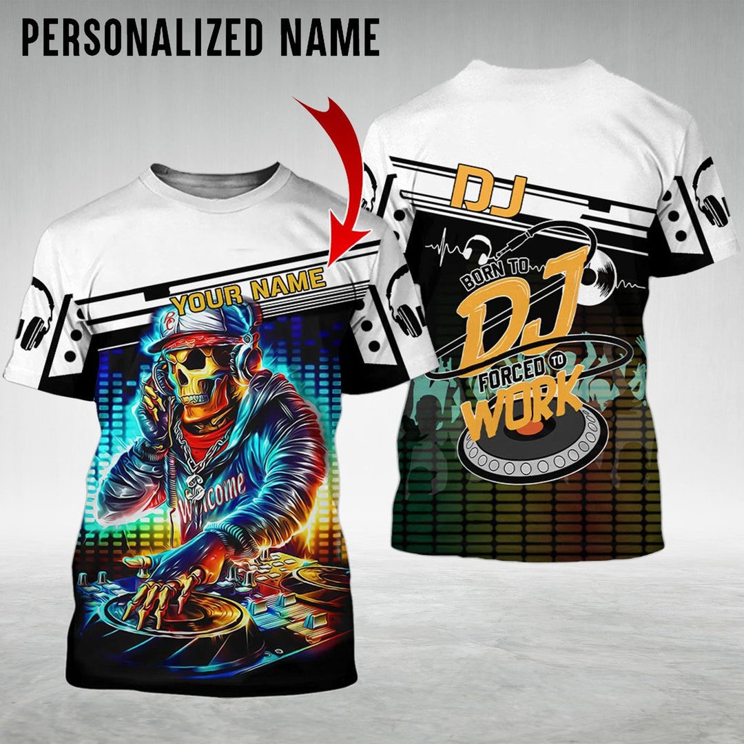 Personalized DJ Shirt for Amateur and Professional Djs, Custom Gift for ...