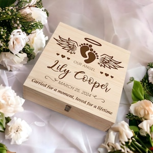 Personalized Baby Memorial Keepsake Box, Infant Loss Memorial, Baby ...