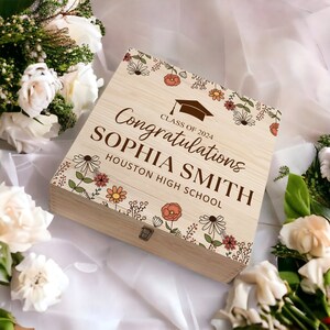 Personalized Graduation Keepsake Box, Custom Graduation Memory Box ...