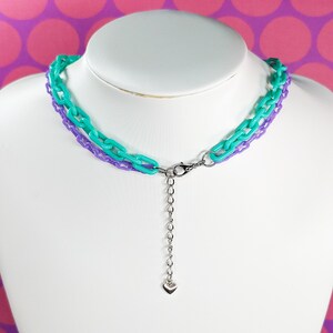 Pastel Goth Necklace, Yami Kawaii Chunky Chain, Soft Grunge, Decora Kei ...