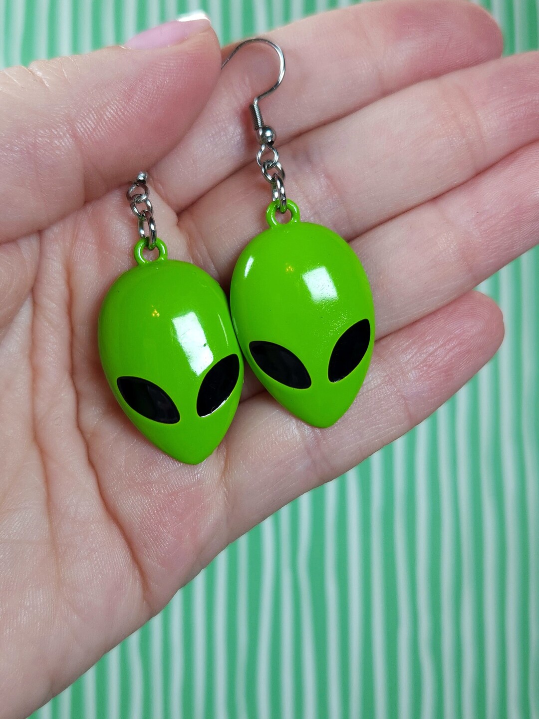 Alien Earrings, Sci-fi, Area 51, UFO Earrings, Roswell, Alien Abduction ...