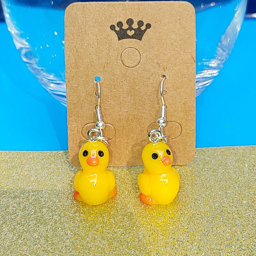 Rubber Ducky Earrings, Duck Jewelry, Duck Lover Gift - Etsy