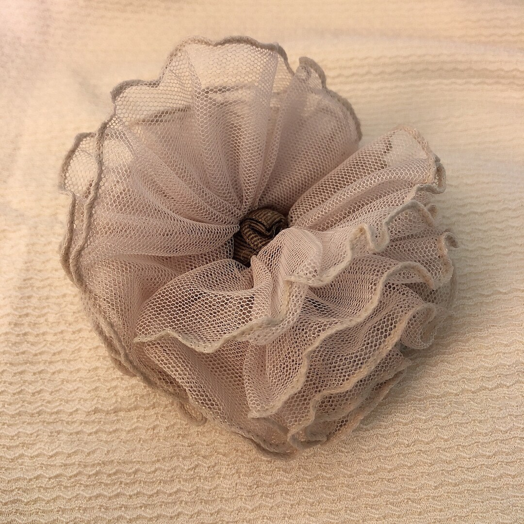 Girls Mesh Large Flower Hair Clips 4 Baby Girl Flower Hair Clippies ...