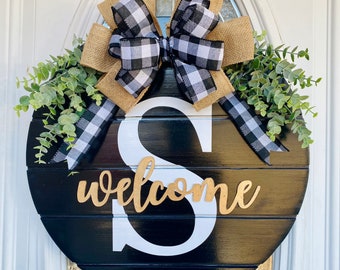 Monogram Letter Front Door | Etsy