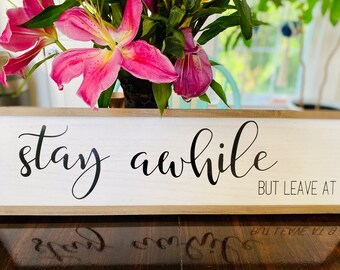 Long Rectangle Sign - Etsy